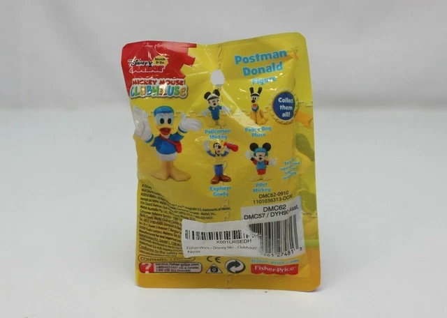 FISHER PRICE DISNEY Junior Mickey Mouse Clubhouse Postman Donald Figure ...