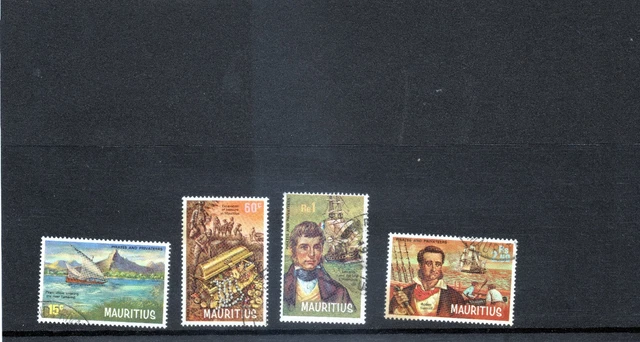MAURITIUS QEII 1972 Pirates SG 459 - 62 (4 vals) superb used, cat £? £2 ...