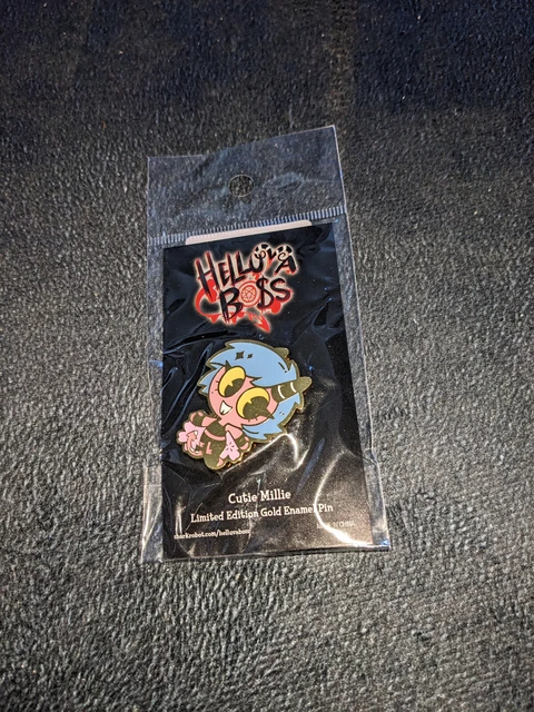 HELLUVA BOSS HAZBIN hotel vivziepop gold enamal pin cutie millie EUR 14 ... HELLUVA BOSS HAZBIN hotel vivziepop gold enamal pin cutie millie EUR 14 ...