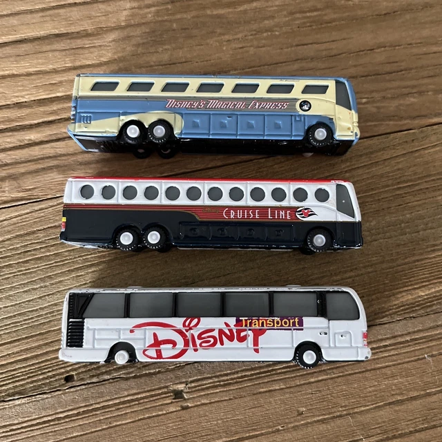 DISNEY MONORAIL SET 3 Bus Die Cast Vehicles, Cruise Line Magic Express ...