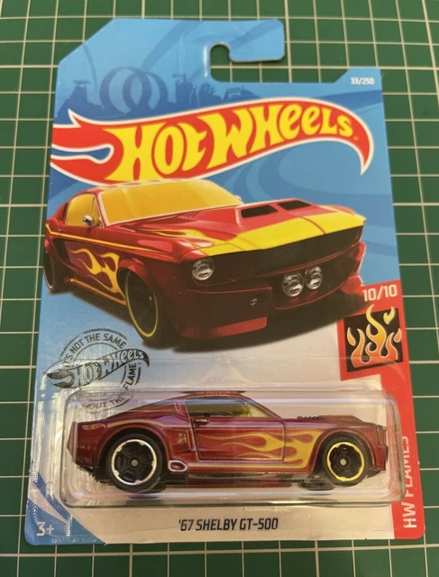 HOT WHEELS 1967 Shelby GT500 Red Gold HW Fames 1:64 Scale Number 33 New ...