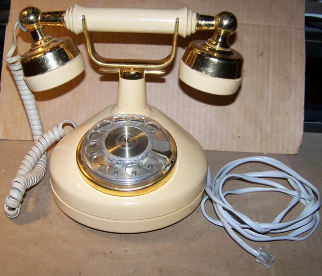 VINTAGE WESTERN ELECTRIC French Princess Rotary Style Telephone - Creme ...