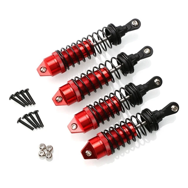 RED AND BLUE Metal Shock Absorber Set for For TRAXXAS For SLASH 4x4 1 ...