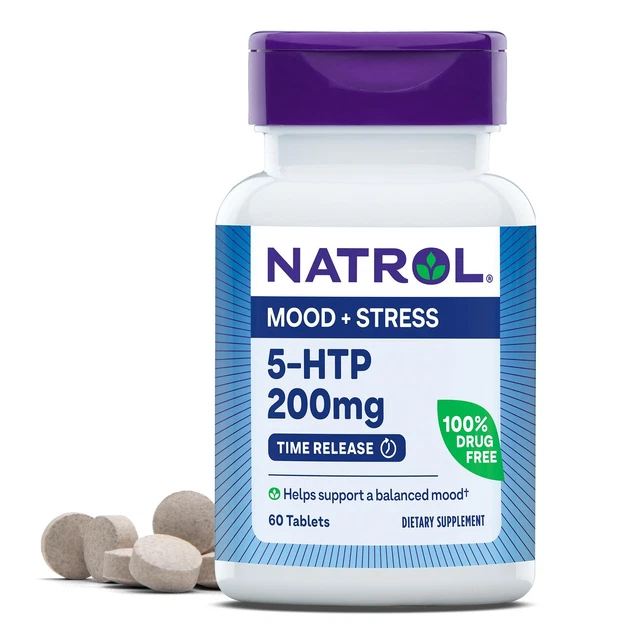 NATROL 5-HTP 200MG Time Release Tablets for Balanced Mood 60 Count £63. ...