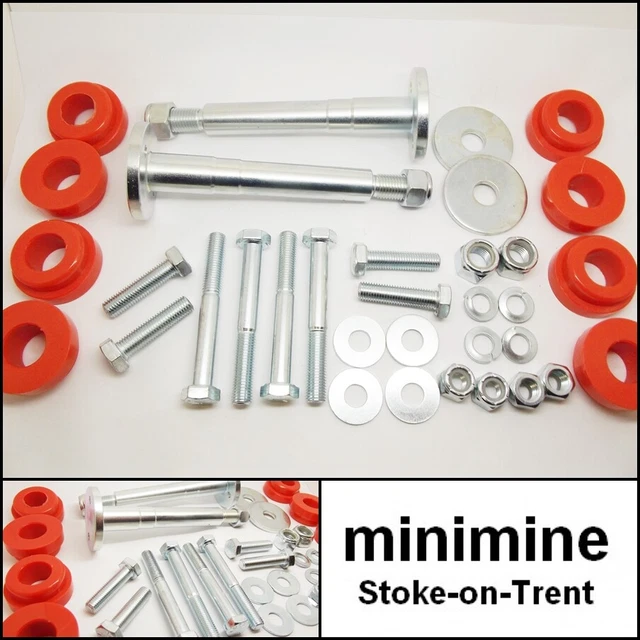 CLASSIC MINI EARLY Rear Subframe Fitting Mounting Kit INC. POLYFLEX ...