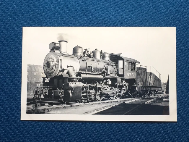 CHICAGO GREAT WESTERN Railway Engine Locomotive No. 475 Antique Photo ...