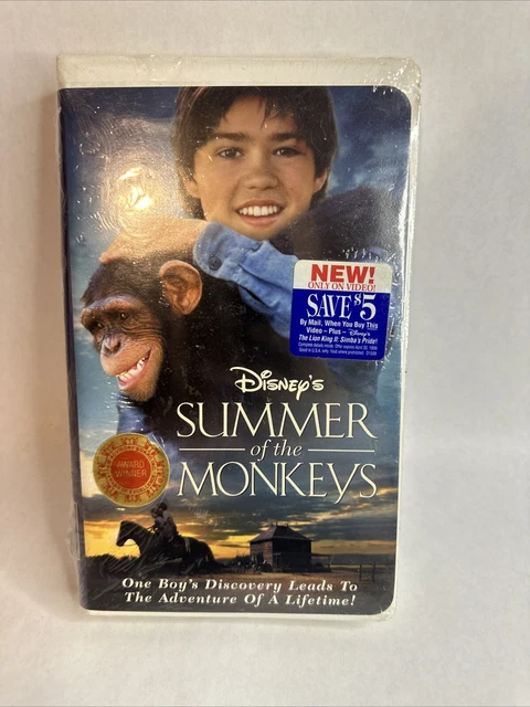 WALT DISNEY'S SUMMER of the Monkeys (VHS, 1998) Clamshell Case - New ...