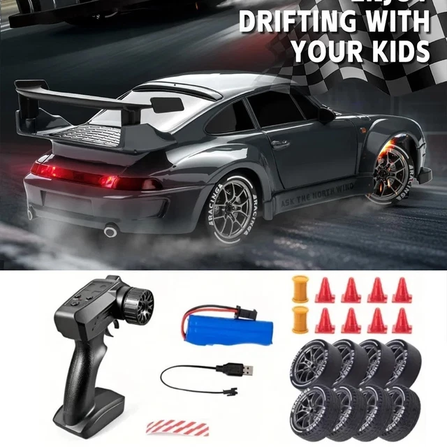 HIGH SPEED RC Drift 1:24 Cars Sports 4WD Remote Control Racing Car Toys ...