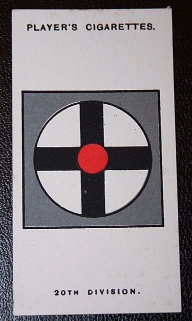 BRITISH 20TH (LIGHT) Division First World War INSIGNIA CARD HB23 £3.99 ...