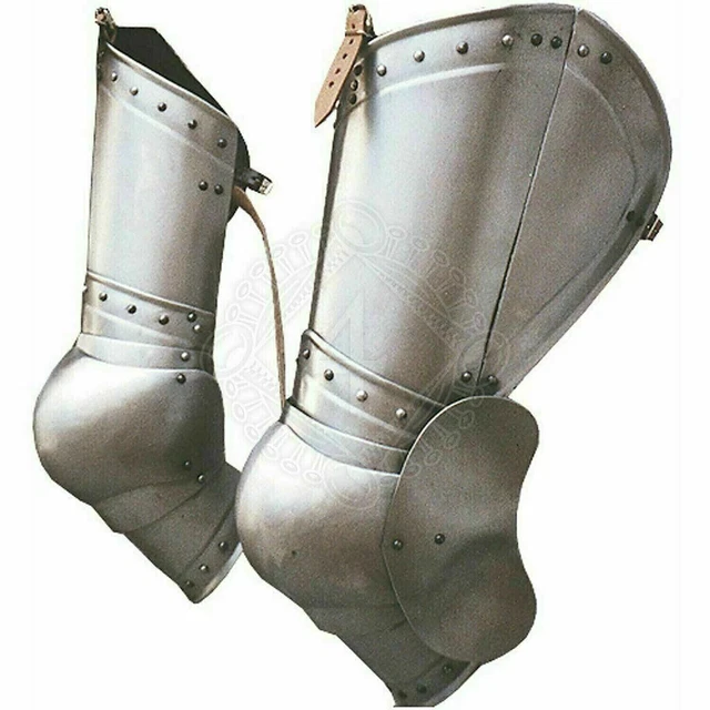 GOTHIC LEG GUARD Armor Set Medieval Knight Crusader Spartan 18GA Steel ...