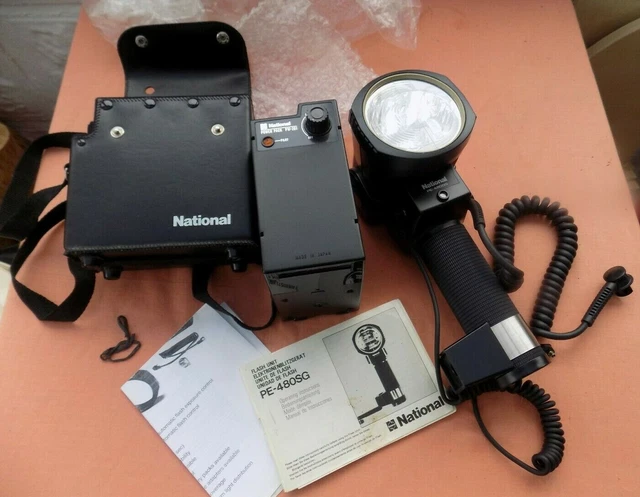 VINTAGE NATIONAL PE-480SG Flash Unit With National Power Pack Pw-201 In ...