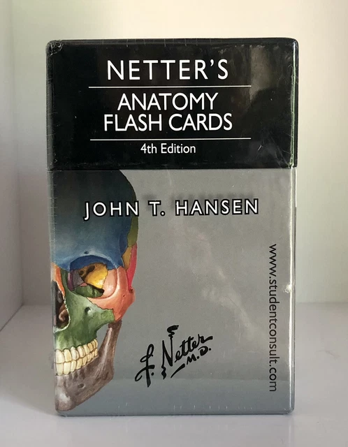 NETTER'S HUMAN ANATOMY Flash Cards 4th Edition John T. Hansen Student ...