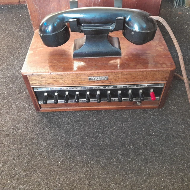 VINTAGE DICTOGRAPH TELEPHONE system £21.00 - PicClick UK