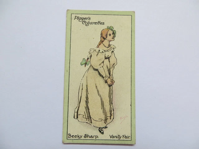 1912 PLAYERS CIGARETTE Card Dickens Characters Becky Sharp - Vanity ...