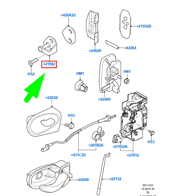 NUOVO FORD TRANSIT Mk3 Meccanismo Di Chiusura Portiera Anteriore ...