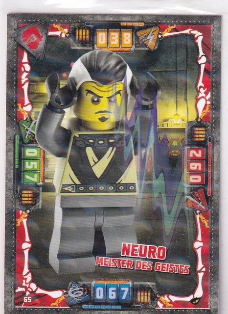 LEGO NINJAGO SERIE 4 TCG Figurine Mappa No. 65 Neuro Maestro Dello ...