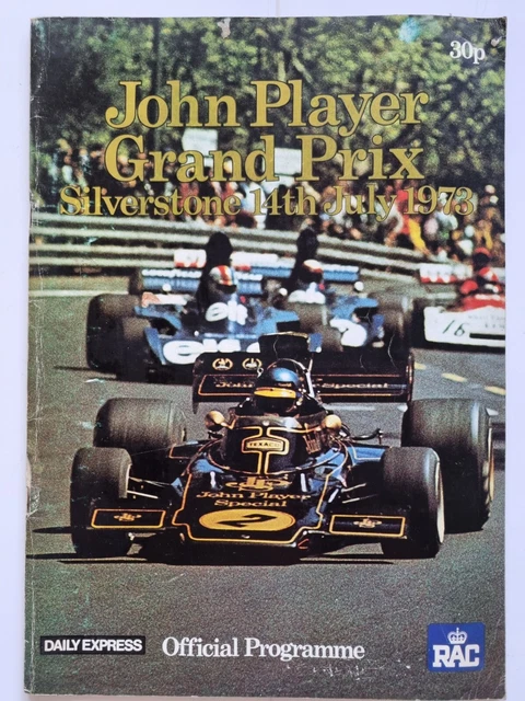 BRITISH GRAND PRIX 1973 SILVERSTONE FORMULA ONE F1 Race Official ...