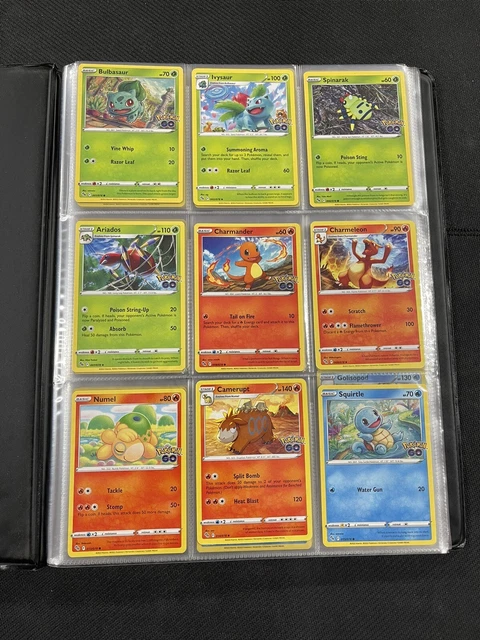 POKEMON CARD CYNDAQUIL Binder 45+ SWSH Pokémon Go Set 2022 Ultra Rare ...