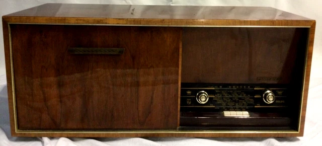 VINTAGE 1960S PHILIPS Radiogram Including Turntable Collectable Mid ...