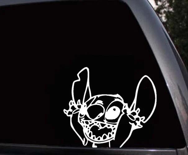 LILO & STITCH Characters Peeking or Waving Car Truck Vinyl Decal ...