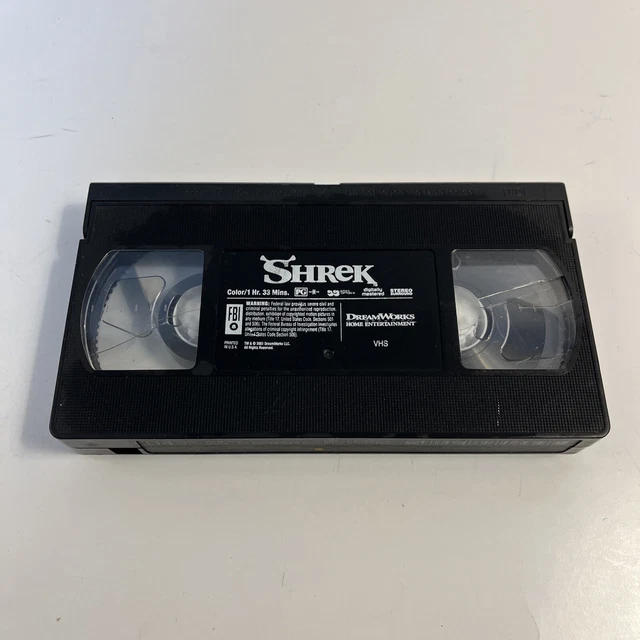 SHREK VHS - Dreamworks £12.75 - PicClick UK
