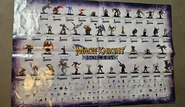 MAGE KNIGHT SORCERY Checklist Poster $29.00 - PicClick CA