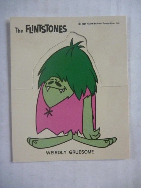 WEETIES THE FLINTSTONES WEIRDLY GRUESOME die-cut stand-up card ...