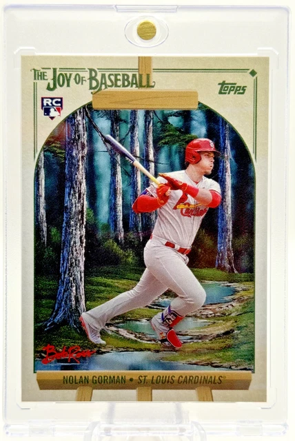 CARTE CHEVALET 2023 Topps X Bob Ross Joy of Baseball Nolan Gorman RC ...