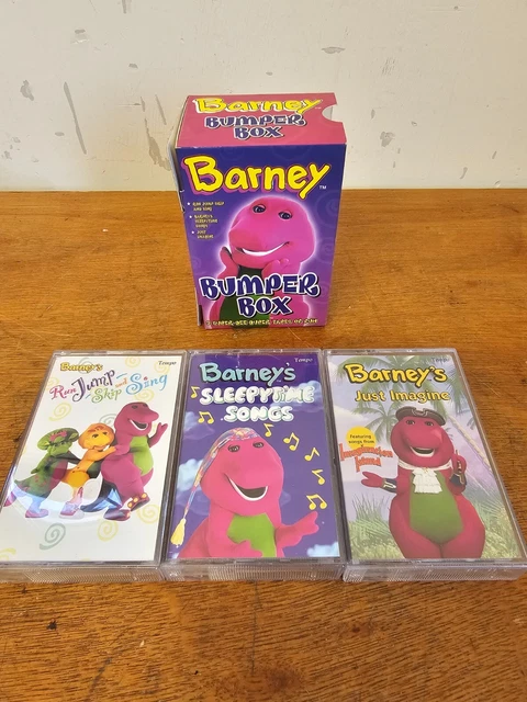 BARNEY BUMPER BOX x 3 Super Dee Duper Cassette Tapes of Fun Just ...