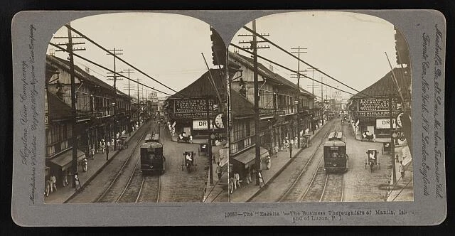 PHILIPPINES THE ESCALTA - the business thoroughfare of Manila, Isl ...