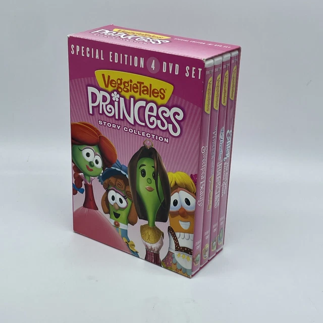 VEGGIE TALES: PRINCESS Story Collection DVD 4-Disc Set Esther Sweetpea ...