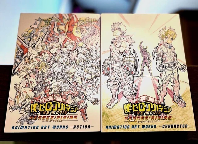 MY HERO ACADEMIA Animation Art Works Set Heroes Rising Action＆Character ...