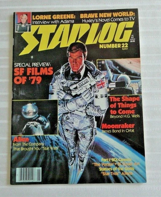 VINTAGE MAGAZINE STARLOG #22 May 1979 Moonraker Alien Lorne Greene 148 £5.47 - PicClick UK