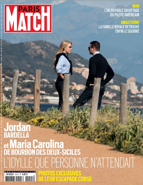 PARIS MATCH N°4015 du 9 avril 2026 - Jordan Bardella & Maria-Carolina ...
