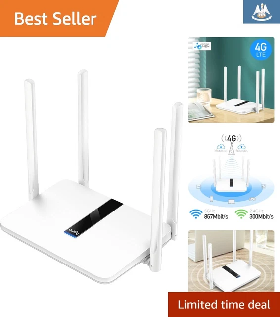 BLAZING FAST 4G LTE Modem Router - SIM Card Slot - VPN - High Gain ...