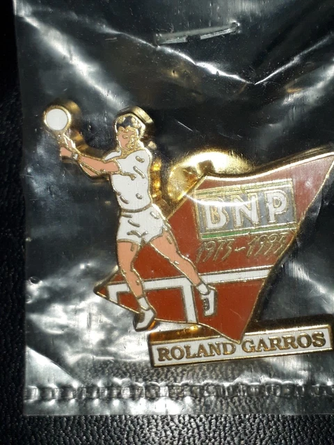 PIN'S BNP PARIBAS FF Tennis AB roland Garros Paris tournoi club 20 ans 1973 1993 EUR 3,99 ...