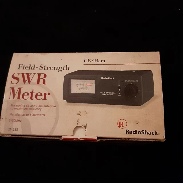 RADIO SHACK SWR Meter Field Strength Cb/ Ham Standing Wave Ratio EUR 18 ...