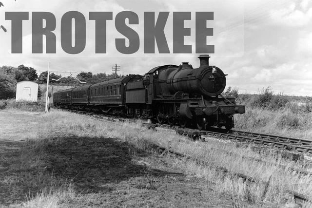 LARGER NEGATIVE BR British Railways Steam Loco 7317 Class 4300 Backney ...