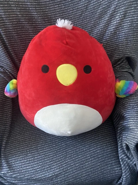 SQUISHMALLOW RED PACO THE PARROT PLUSH SOFT TOY BIRD 16” £15.00 ...