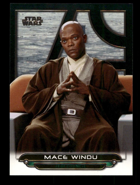CARTE À COLLECTIONNER Mace Windu TPM-28 STAR WARS: THE PHANTOM MENACE ...