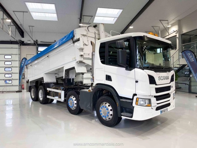 SCANIA P410 LOW Cab Aggregate Tipper 32 Tonne. 8X4, Euro 6, Auto ...
