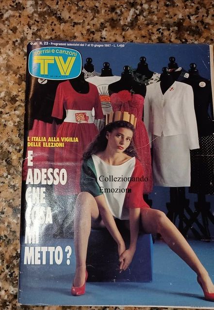 Tv Sorrisi E Canzoni N 24 1987 Villaggio Parry Mason Bennato Ornella