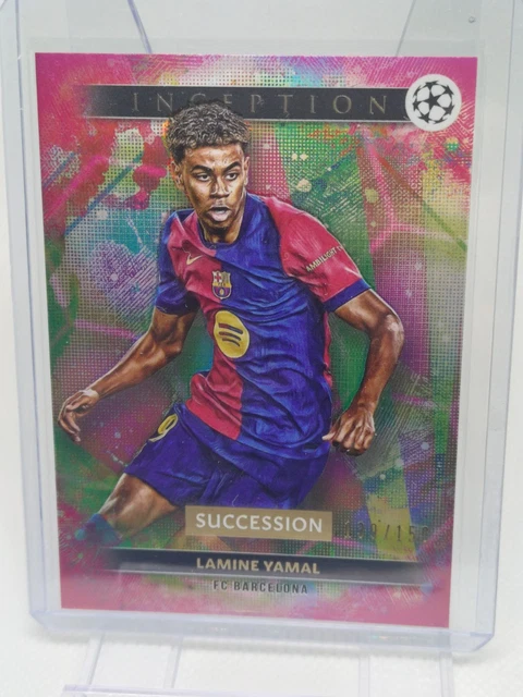 TOPPS INCEPTION 24/25 Lamine Yamal Succession /150 FC Barcelona £3.20 ...