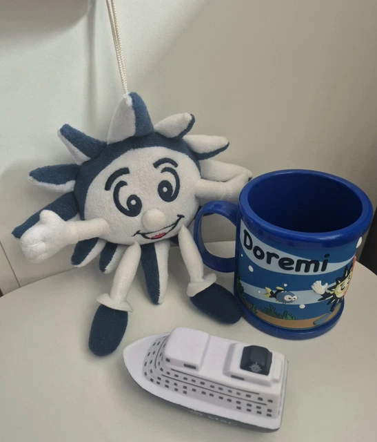 SOUVENIR MSC CRUISES Doremi Mascot Plushie Soft Floating Bath Ship Mug ...
