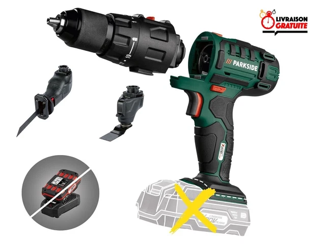 PARKSIDE® APPAREIL COMBINÉ 3 en 1 sans fil Multifonctions X 20 V Team ...