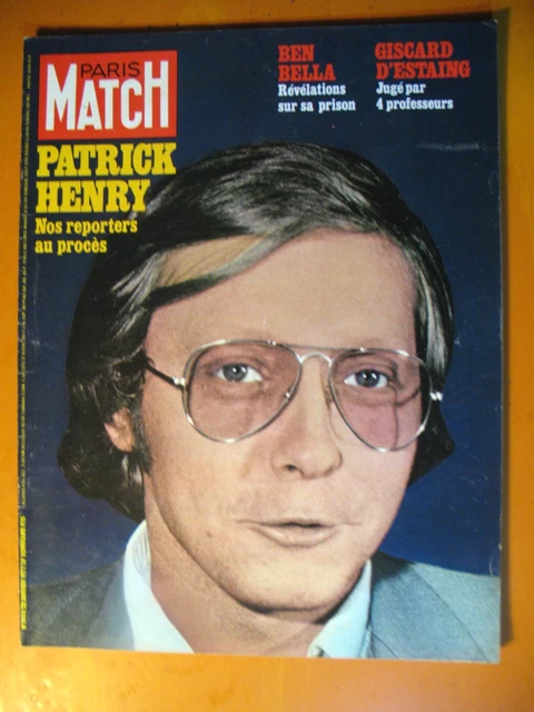 PARIS MATCH 1444 du 08/01/1977-Procès de Patrick Henry. Ben Bella. G. D ...
