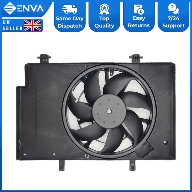 RADIATOR COOLING FAN For Ford B-Max JK Fiesta VI 1.25 1.4 1.5 1.6 ...