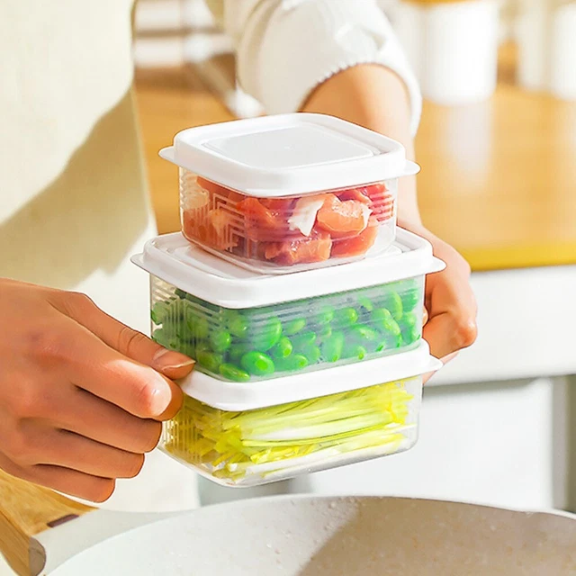 FOOD GRADE PLASTIC Split Storage Box Square Food Sealing Box ...