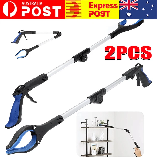 REACH FOLDABLE GRABBER Litter Picker Helping Hand Reacher Held Pick Up ...