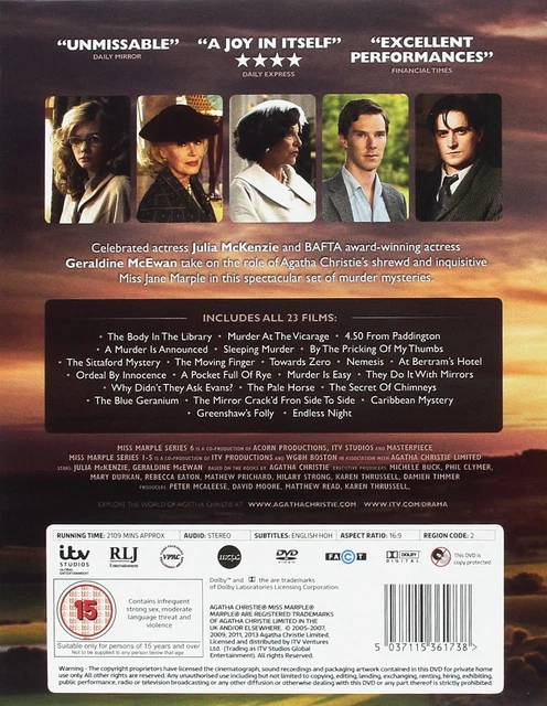 MARPLE: THE COLLECTION - Series 1-6 [DVD] £61.89 - PicClick UK